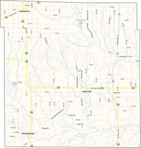 Clark County Map Kansas Us County Maps