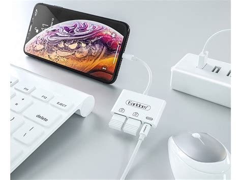 مبدل OTG به لایتنینگ و شارژر ارلدام مدل OT44 Lighting To OTG + Charging ...