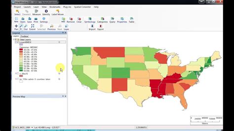 Introduction To Gis Two Adding Data And Making Chloropleth Map Youtube