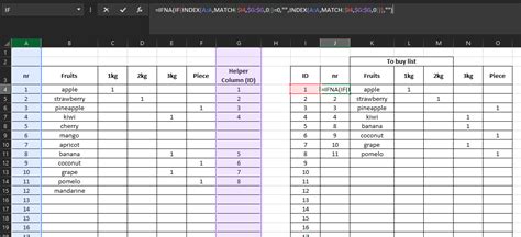 Excel Vlookup Leftindex Mirror Same Table Without Spaces Stack Overflow