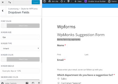 How To Style Wpforms Dropdown Fields Wpmonks