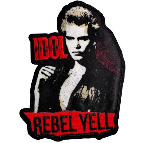 Billy Idol Rebel Yell Embroidered Patch 445197 Rockabilia Merch Store