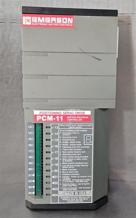 Emerson Pcm 11 Programmable Motion Controller Bin255 Palmetto Automation Inc