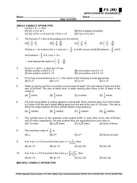 application of derivatives pdf maxima and minima mathematical