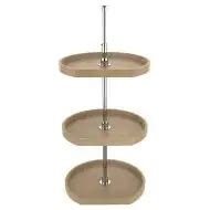 Rev A Shelf Premiere D Shaped Wood Shelf Set Hdwre