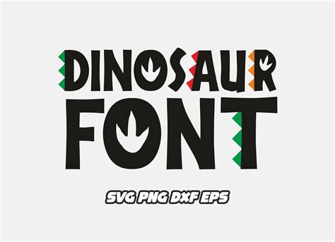 Dinosaur Font Svg Dino Font Dinosaur Alphabet Png Etsy Australia