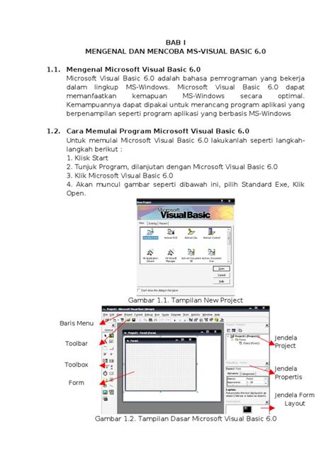 Panduan Dasar Ms Visual Basic 60 Pdf Seni Komputer