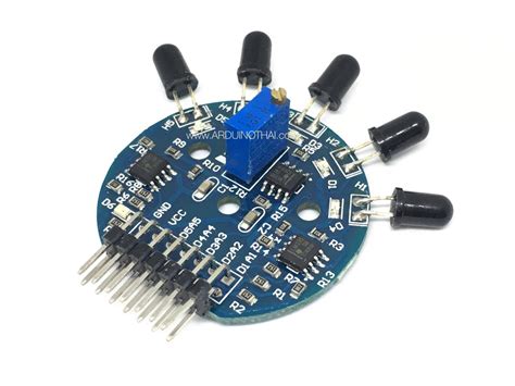 5 way infrared flame sensor module เซนเซอรตรวจจบเปลวไฟอนฟาเรด ขาย arduino เซนเซอร และ