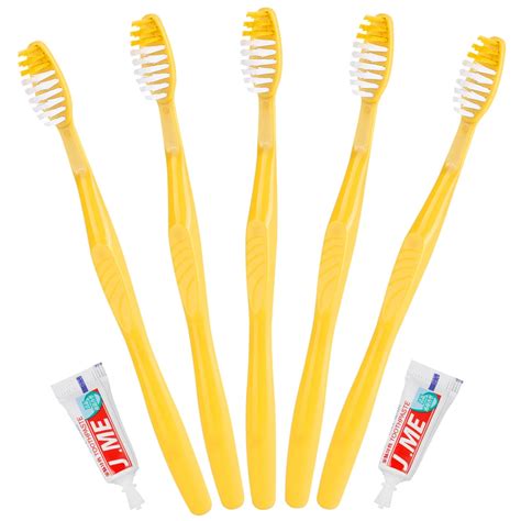 10 5 2 1 Sets Hotel Disposable Portable Toothbrush With Toothpaste Kit Convenient Plastic Travel