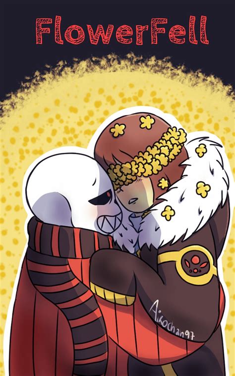 Flowerfell Sans X Frisk By Aikochanflores On Deviantart