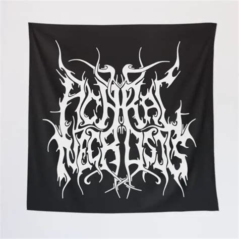 Achral Necrosis Wall Tapestry Achral Necrosis Logo Tapestry Wall