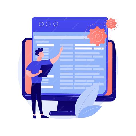 Free Vector Coding And Website Development Technical Support