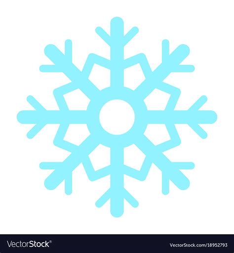 Colorful Snowflake Icon Royalty Free Vector Image