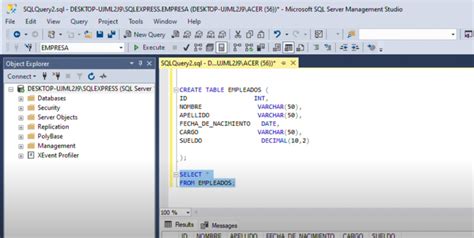 Cómo CREAR una BASE de DATOS y TABLA en SQL Server paso a paso IngeMacros