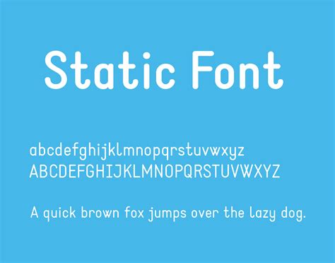 Static Font Free Download Free Fonts