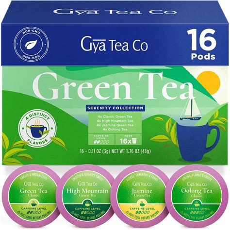 Gya Tea Co Green Ief31 Tea T Set 16 Ct Assorted Tea Pod Variety