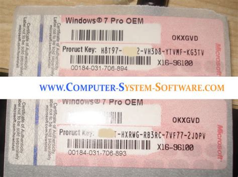 Windows Pro ENG OEM Product Key Sticker Label Coa Id Buy China Windows Oem Coa
