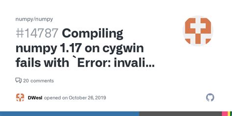 Compiling Numpy On Cygwin Fails With Error Invalid Register For Seh Savexmm Issue