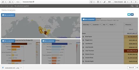 Qlik Sense Extensions Take Screenshot