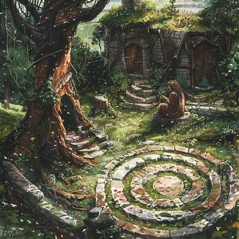 Pixie Circle With A Disconnected Corner Where Legends Are Told