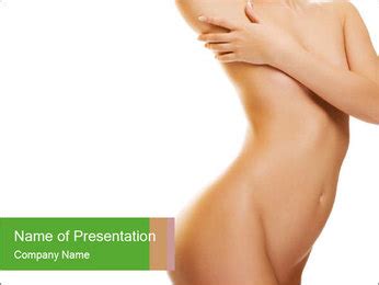 A Naked Woman With Her Hands On Her Chest PowerPoint Template Backgrounds Google Slides ID