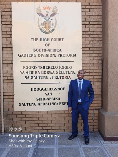 Vusani Mulovhedzi On Linkedin Newly Admitted Legal Practitioner Of The