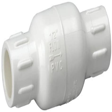 Homewerks 1 2 In D X 1 2 In D Solvent Pvc Spring Loaded Check Valve