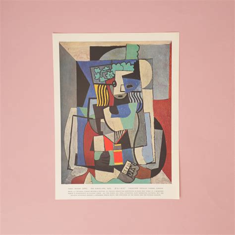 Vintage 1950 Pablo Picasso The School Girl Art Print Art History At