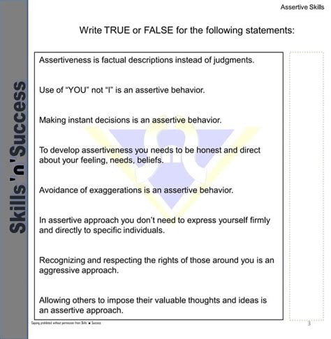 Assertive Skills Work Book Pdf