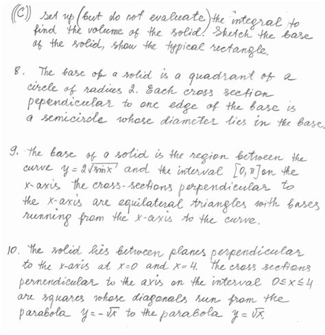 Solved Set Up The Integral To Find The Volume And Sketch The Chegg