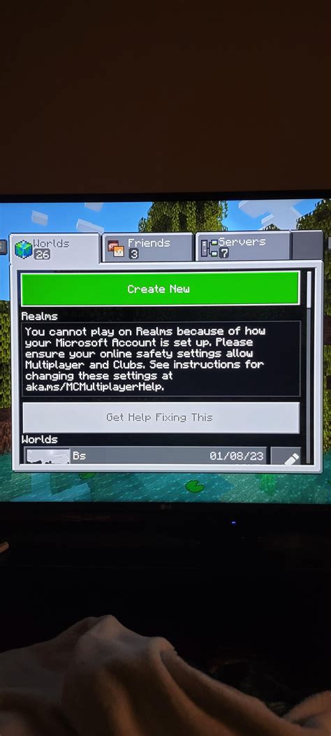unable to play minecraft realms r minecraft