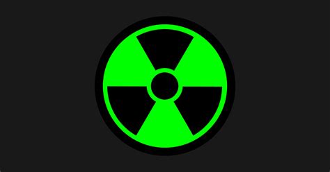 Radioactive Symbol Radioactive Sticker TeePublic
