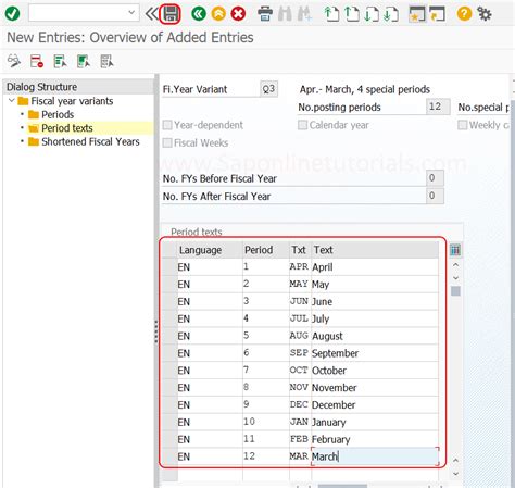 How To Maintain Fiscal Year Variant In SAP S Hana SAP Tutorials