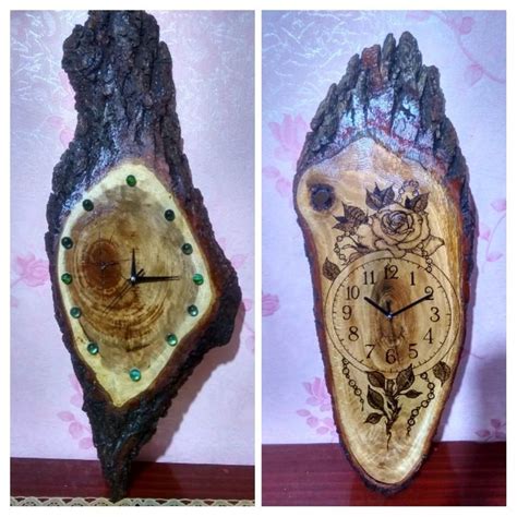 Деревянные часы