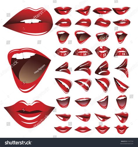 Lips Vector Stock Vector Shutterstock
