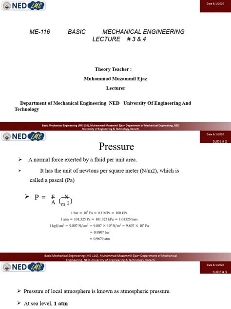 Lec 3 And 4 Pdf Temperature Pressure
