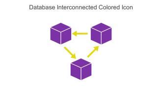 Database Interconnected Colored Icon In Powerpoint Pptx Png And Editable Eps Format PPT Slide