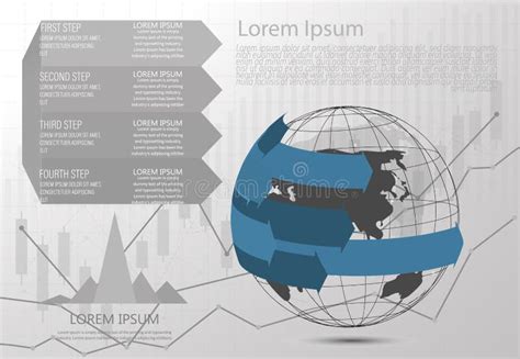 Global Network Connection Abstract Of World Network Internet And Infographics Options Template