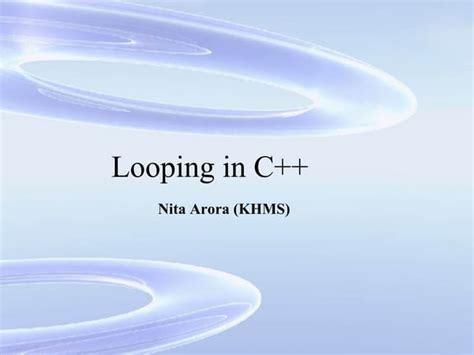 Loops In C Programming Language Pptx