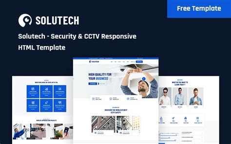 Solutech Cctv And Security Htmlandcss Teması Hemen Tasarım