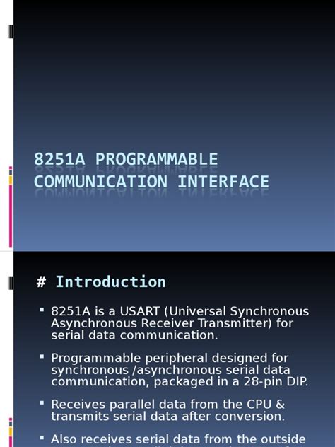 8251a usart programmable communication interface pdf input output