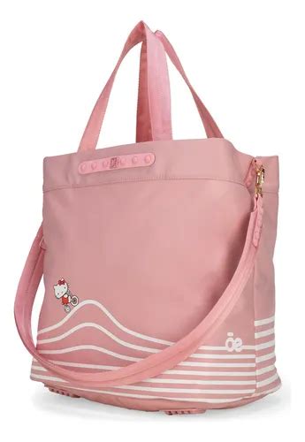 Pañalera Tote Oe X Hello Kitty Grande Rosa Grande Meses Sin Interés