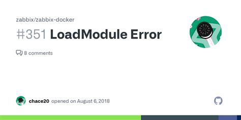 Loadmodule Error · Issue 351 · Zabbixzabbix Docker · Github