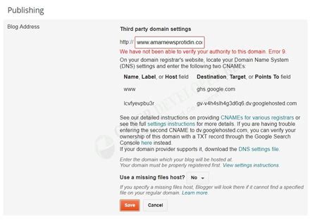 how to use a custom domain name on blogger blogspot cyber developer
