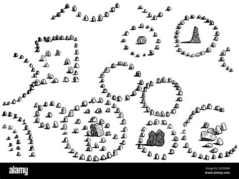 Group Of Danish Cromlechs Arrangement Of Megalithic Tombs Nordic Megalithic Architecture