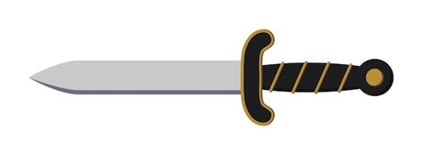 Premium Vector Vector Dagger Isolated On White Background