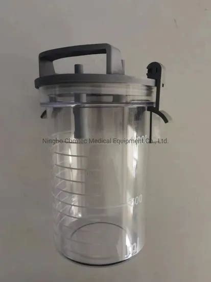 New Screw Lid Type Ce Wall Mounted Medical Suction Canisters 1l Suction