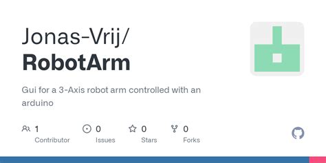 GitHub Jonas Vrij RobotArm Gui For A Axis Robot Arm Controlled With An Arduino