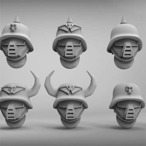 💂 Imperial Head Collection 1・free Stl File For ・cults
