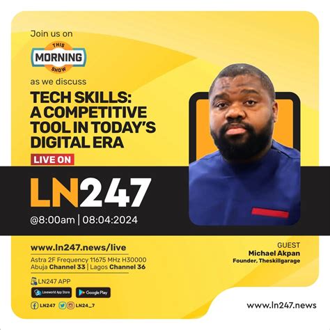 Michael Akpan On Linkedin Live 🎙️ In A Few Minutes